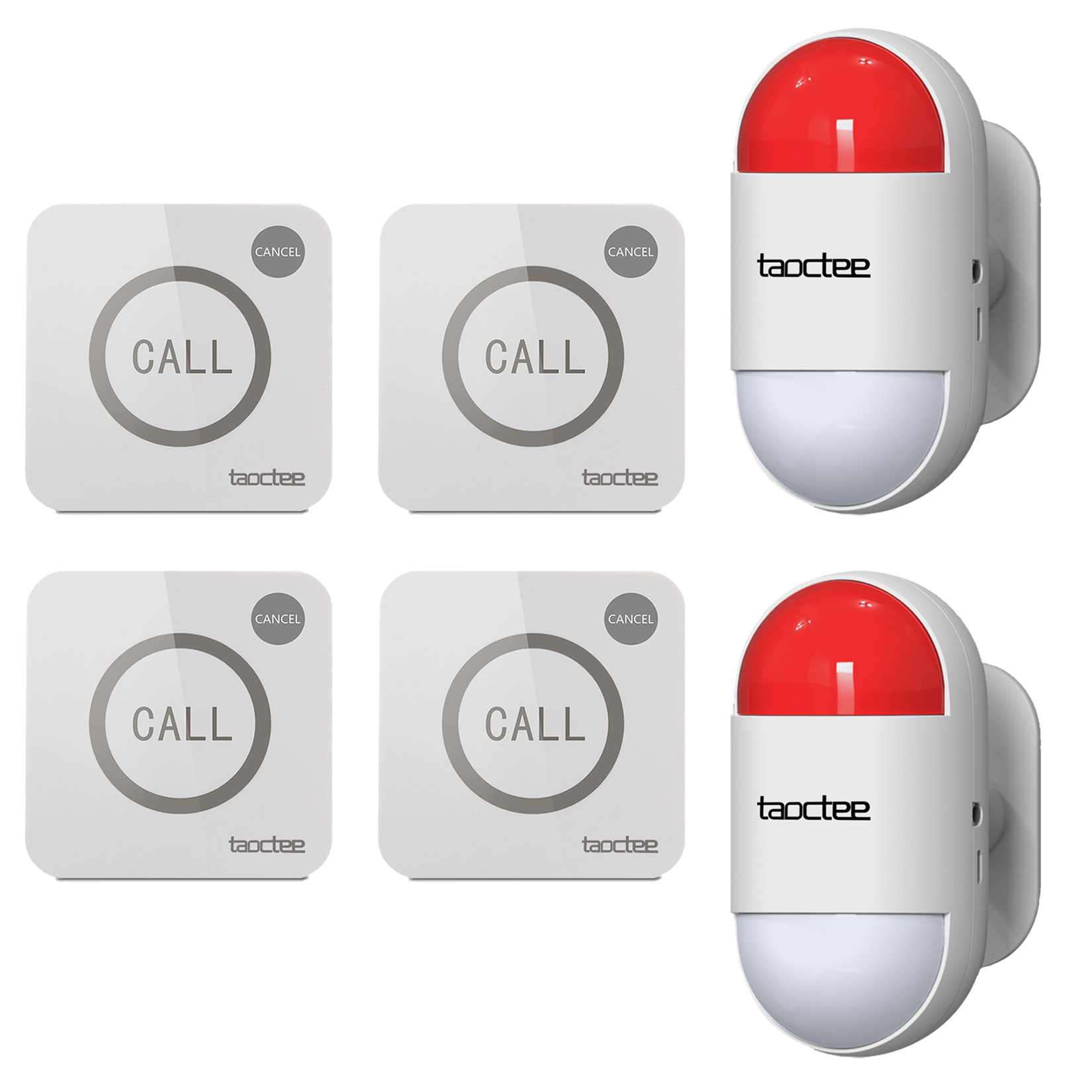 taoctee Strobe Siren Panic Alarm System Buttons with Strobe Remote ...