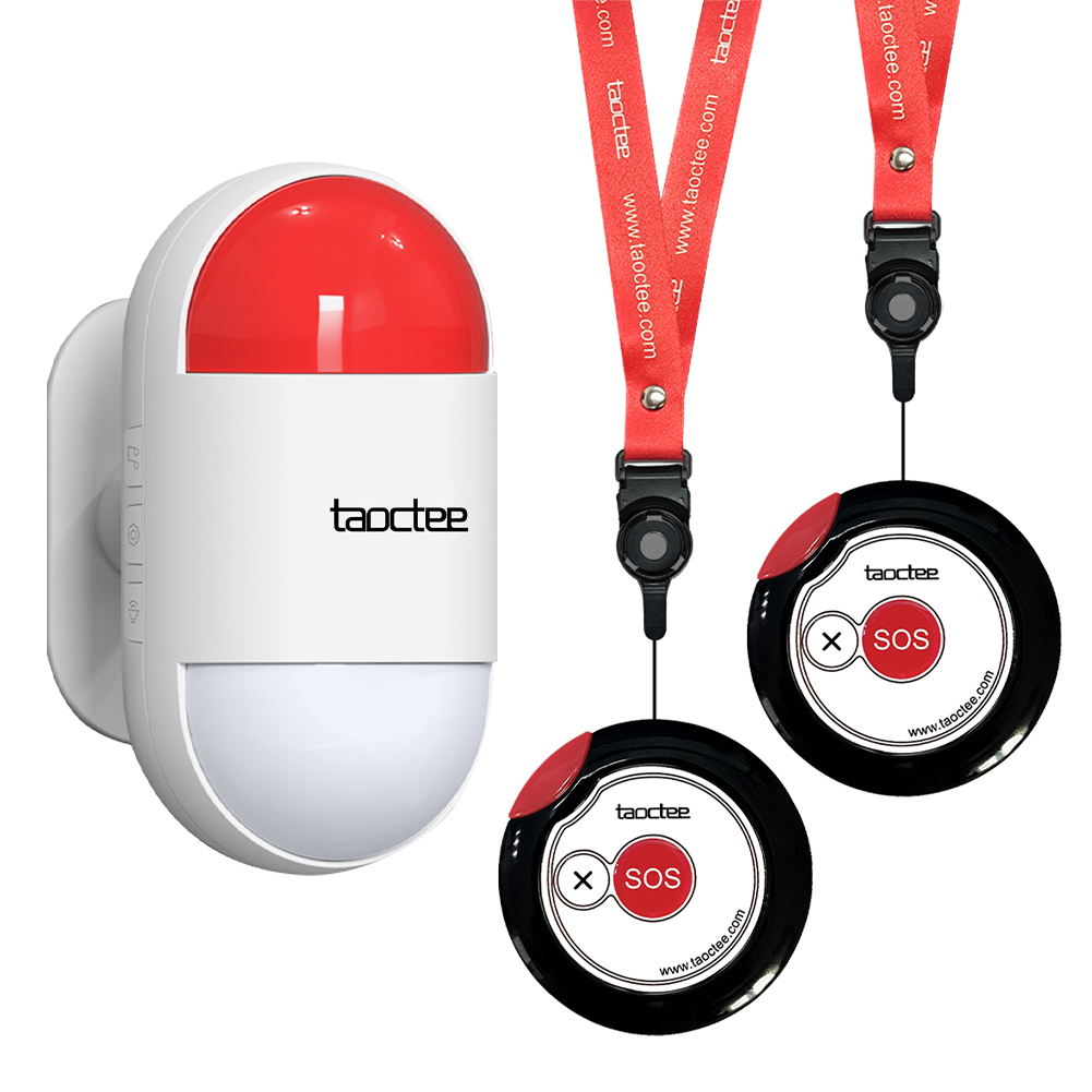 Taoctee Panic Button Alarm for Security Emergency Remote Panic Alarm ...